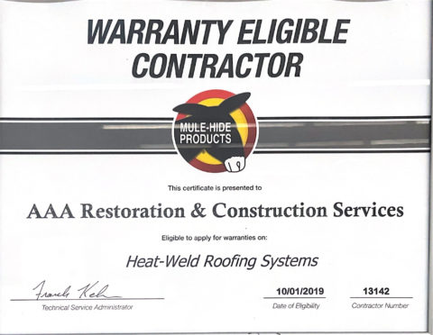 Certifications | AAA Restoration NM